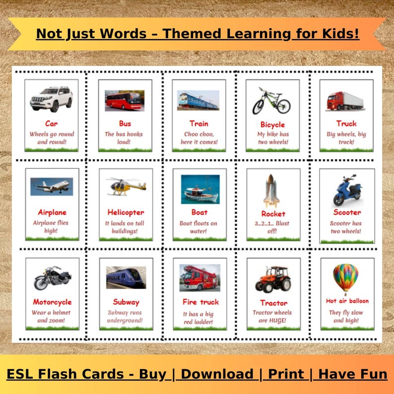 100 First Words Flashcards – Printable ESL Worksheets for Toddlers ...