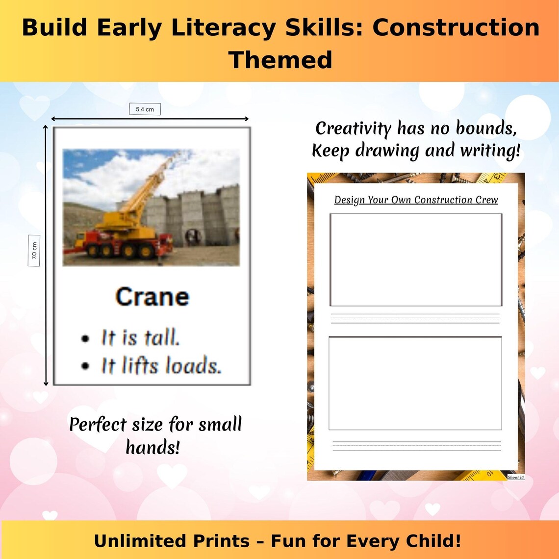Kindergarten Construction Vehicles Spelling Worksheets | ESL Printable ...