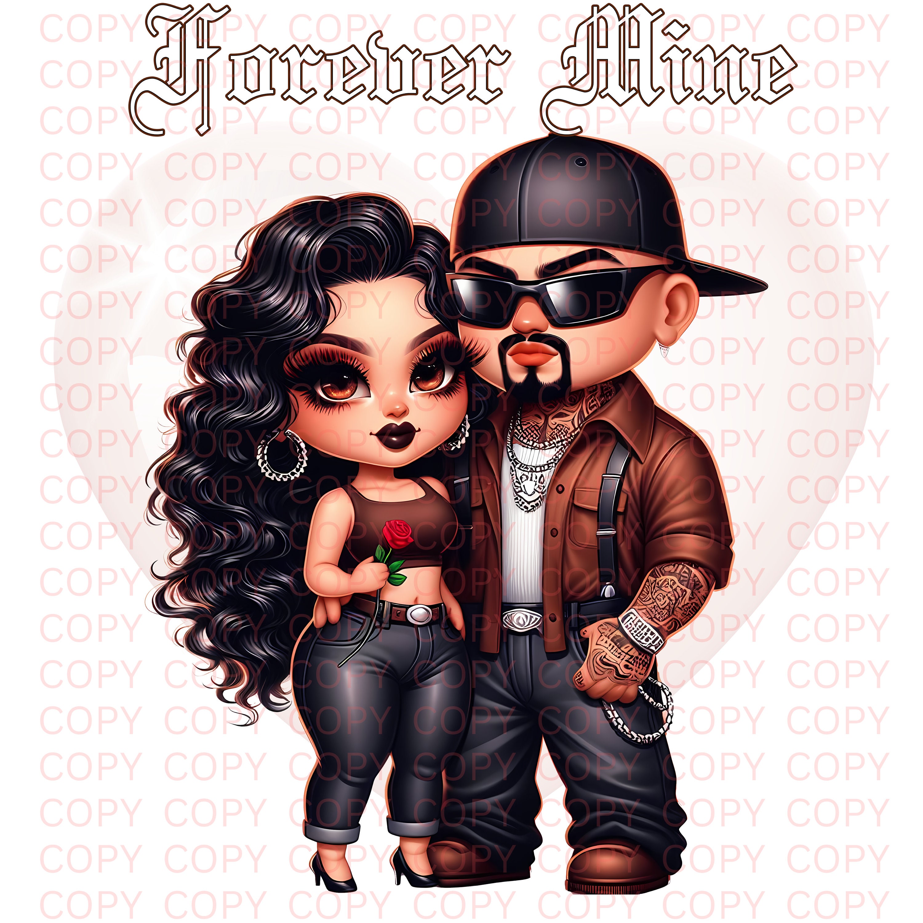 FOREVER MINE | Chola Chicana Designs | PNG Sublimation | Mexican T ...