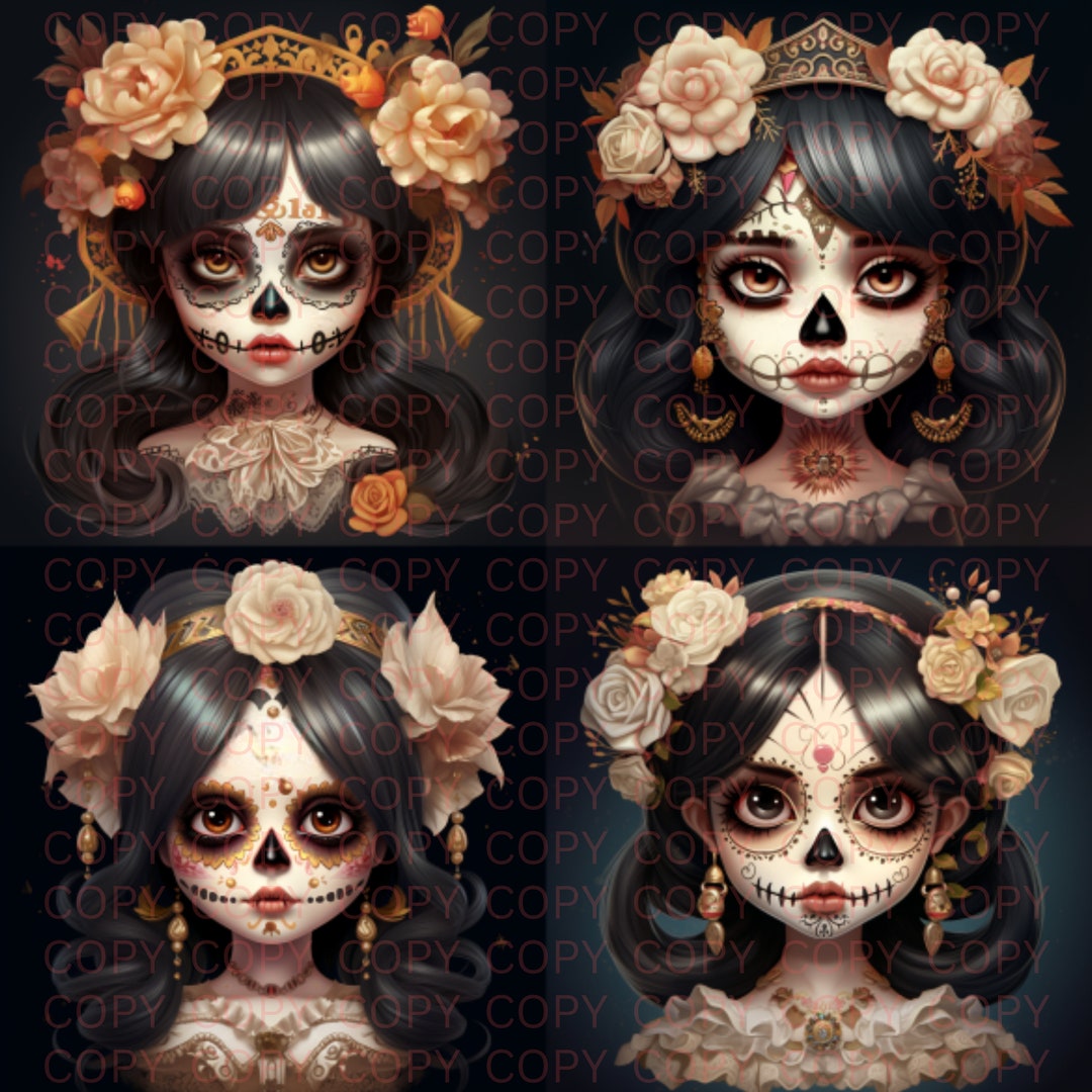 Day of the Dead Catrina Chola Mexican Sublimation Png, Catrina ...