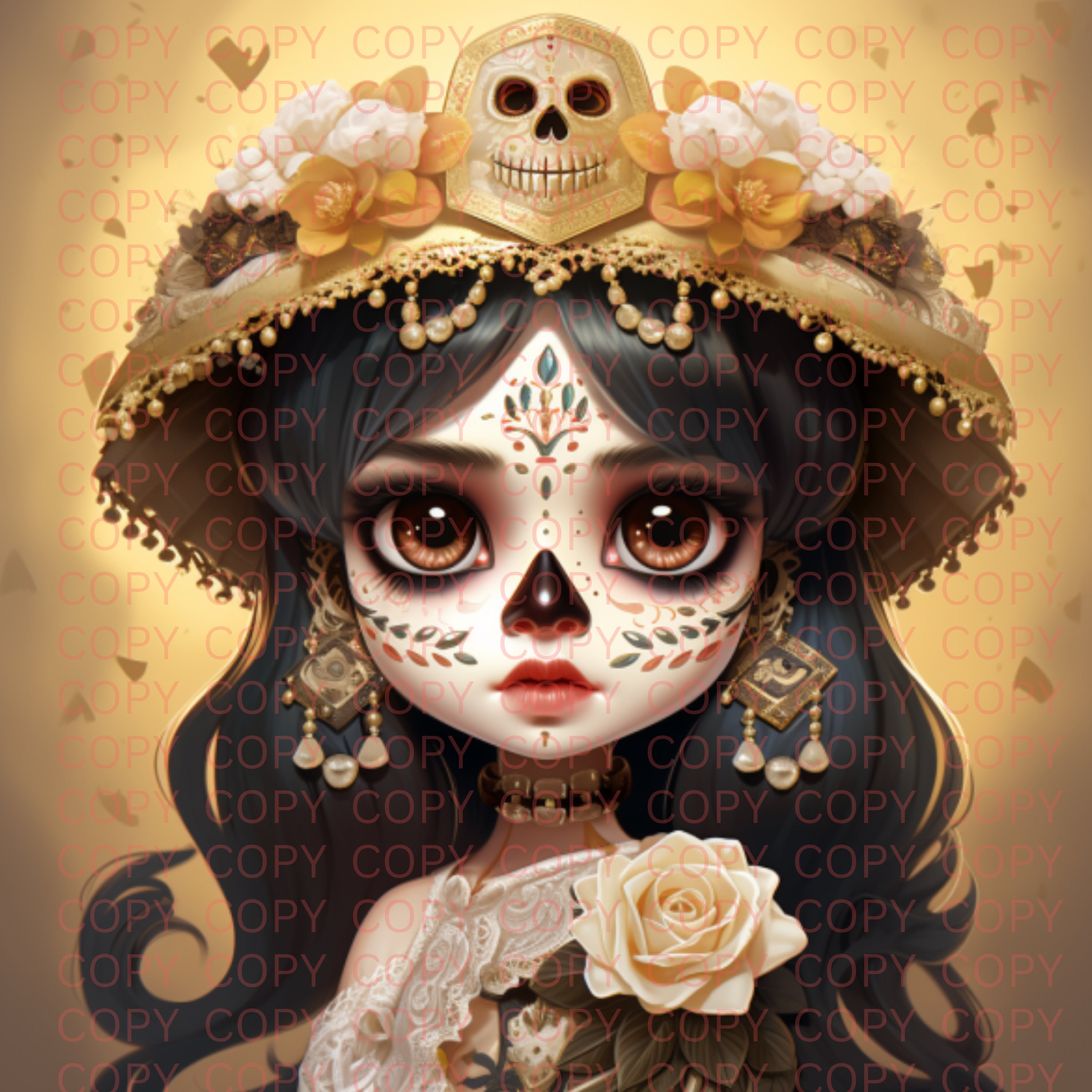 Day of the Dead | Catrina | Chola | Mexican Sublimation Png, Catrina ...