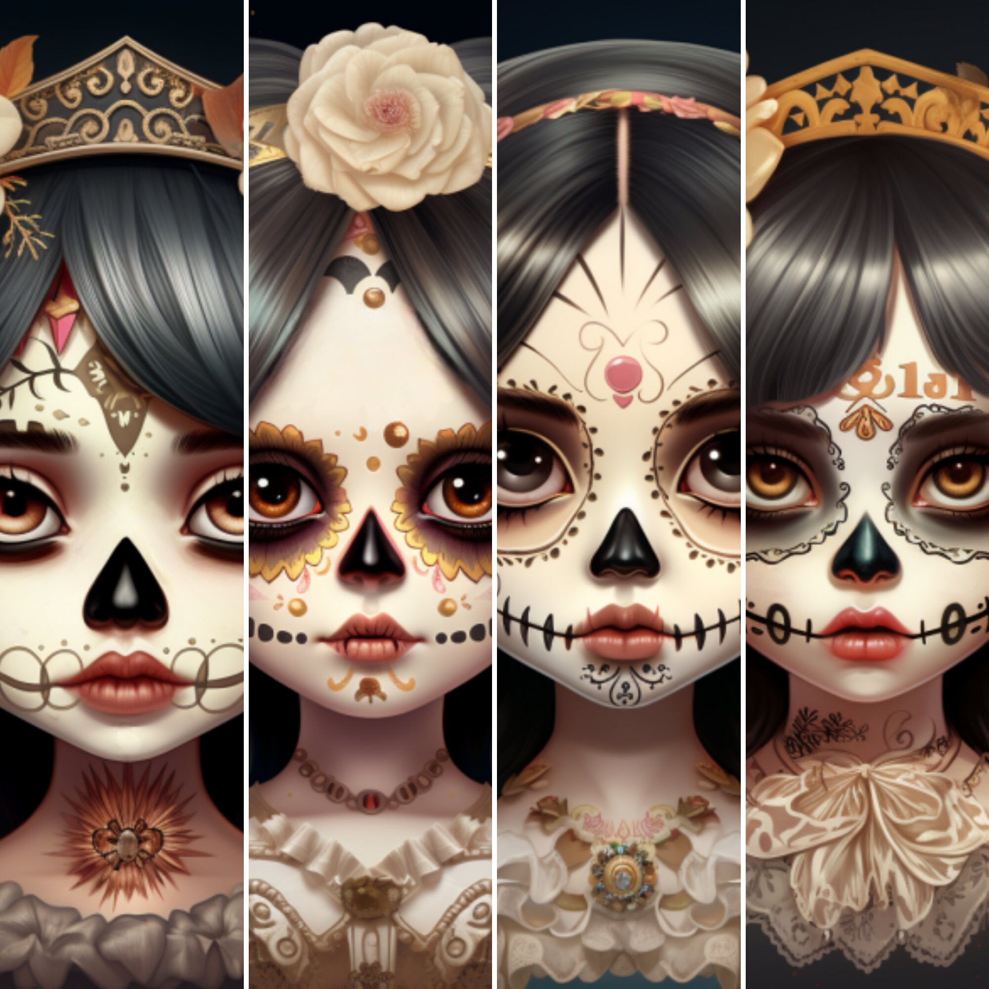 Day of the Dead | Catrina | Chola | Mexican Sublimation Png, Catrina ...