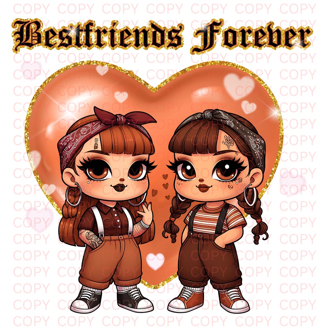 BESTFRIENDS FOREVER | Chola Chicana Designs | PNG Sublimation | Mexican ...