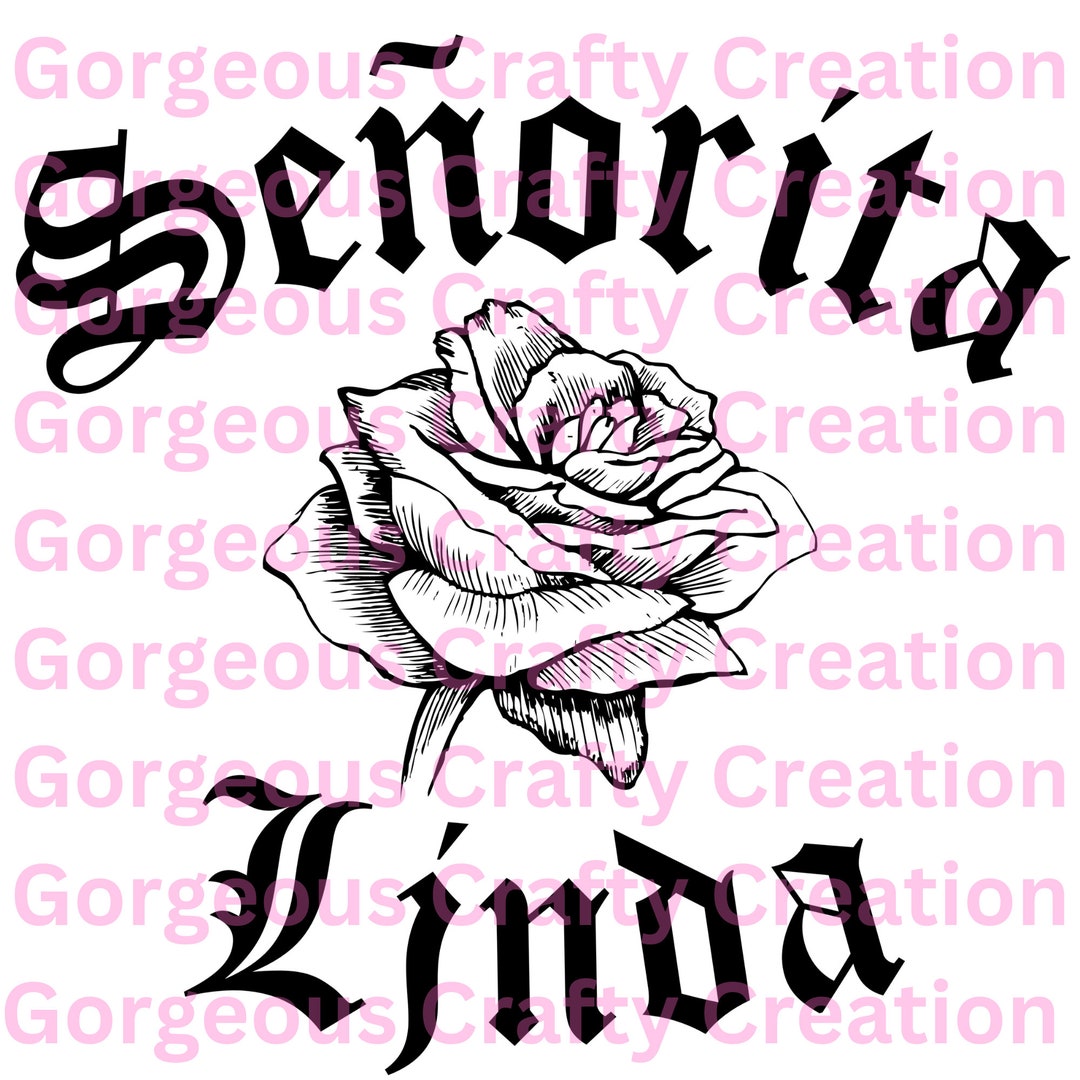 Latina | Senorita Linda PNG | Sublimation and DTF Design | Latina SVG ...