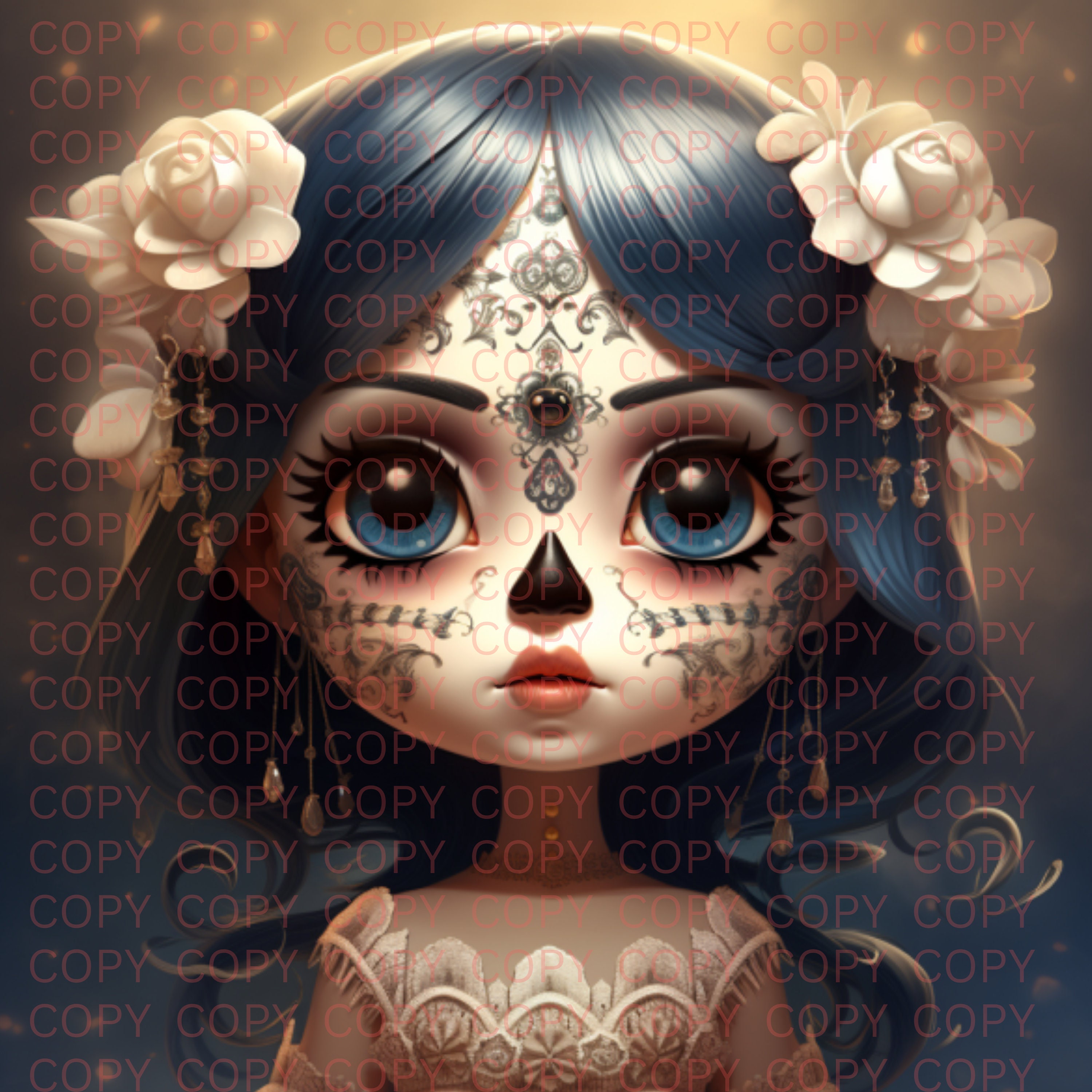 Day of the Dead | Catrina | Chola | Mexican Sublimation Png, Catrina ...