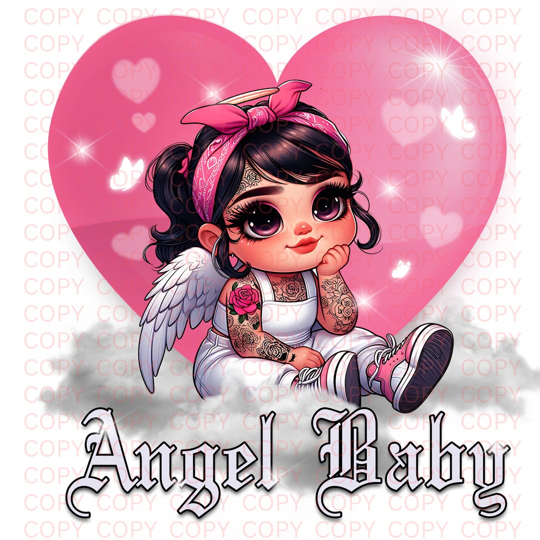 ANGEL BABY | Chola Chicana Designs | PNG Sublimation | Mexican T-shirt ...
