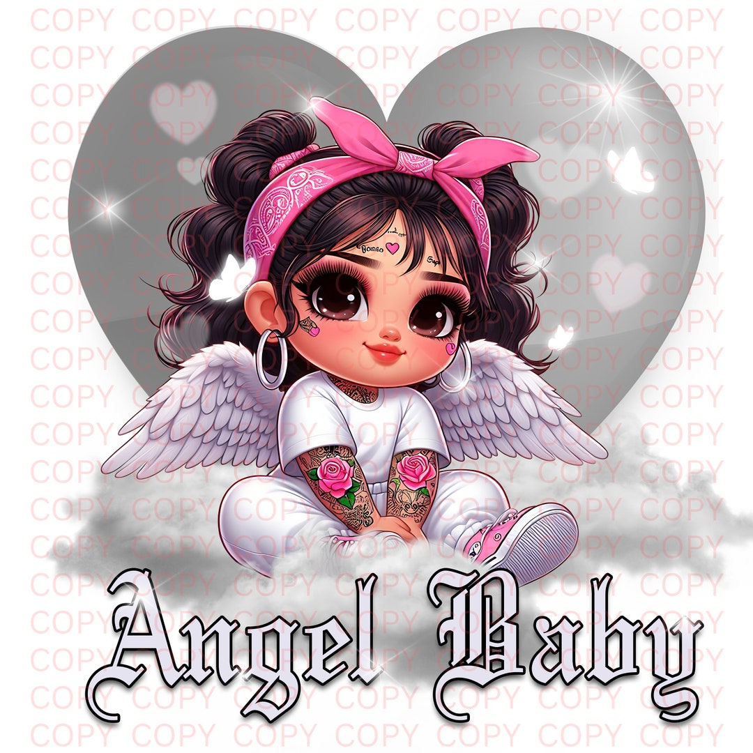 ANGEL BABY | Chola Chicana Designs | PNG Sublimation | Mexican T-shirt ...