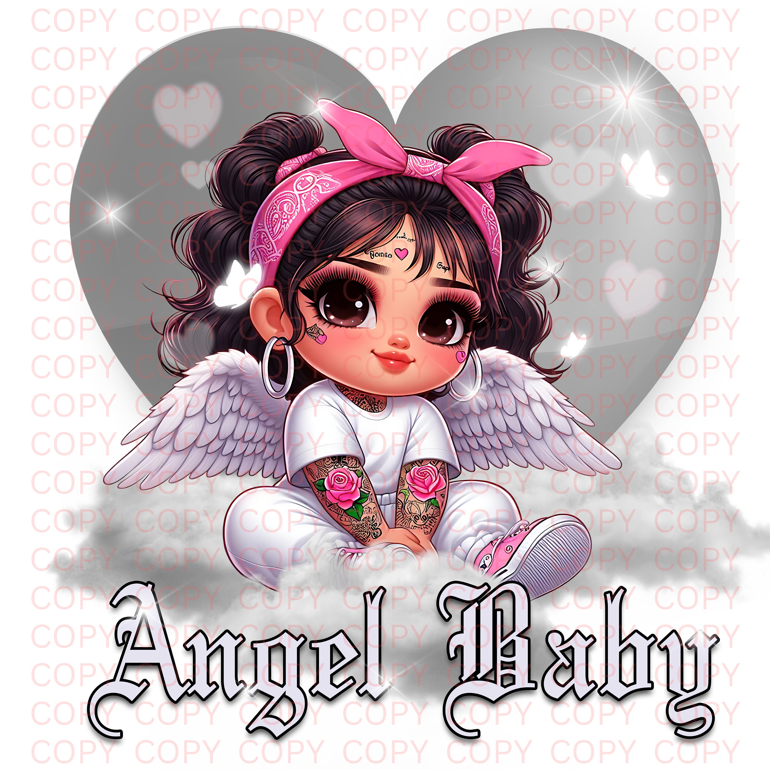 ANGEL BABY | Chola Chicana Designs | PNG Sublimation | Mexican T-shirt ...