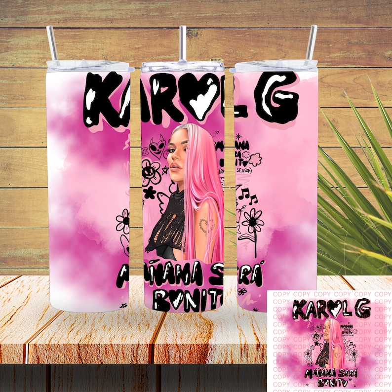 Karol G Tumbler Print | Sublimation Print | Mexican Images | Lantia ...