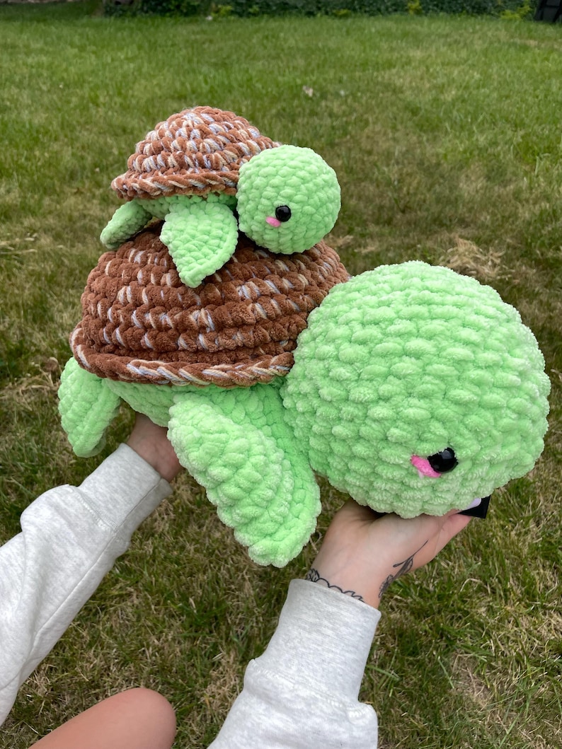 Jumbo Crochet Turtle - Etsy