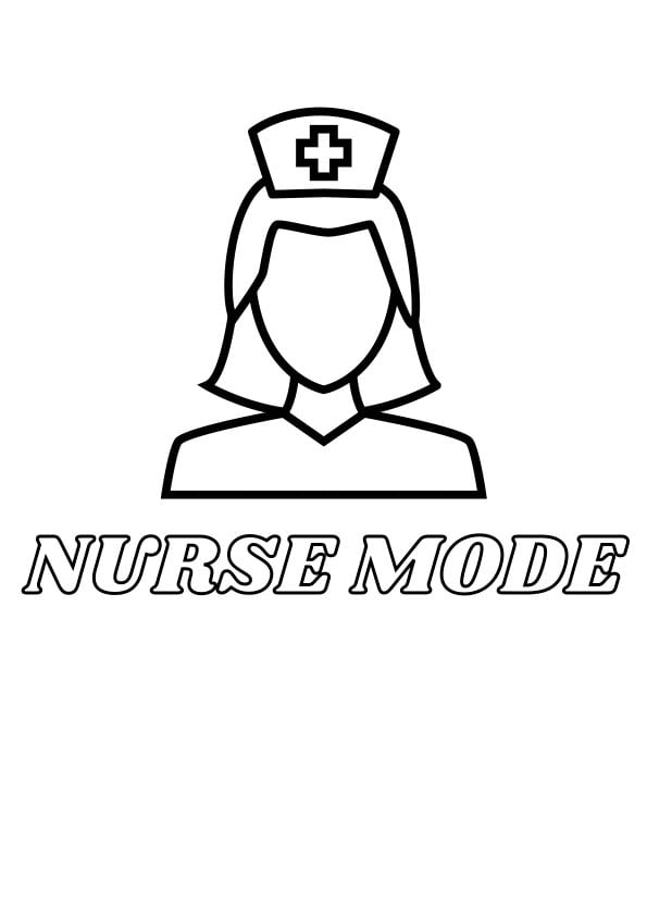 Nurse Print - Coloring Page - Etsy