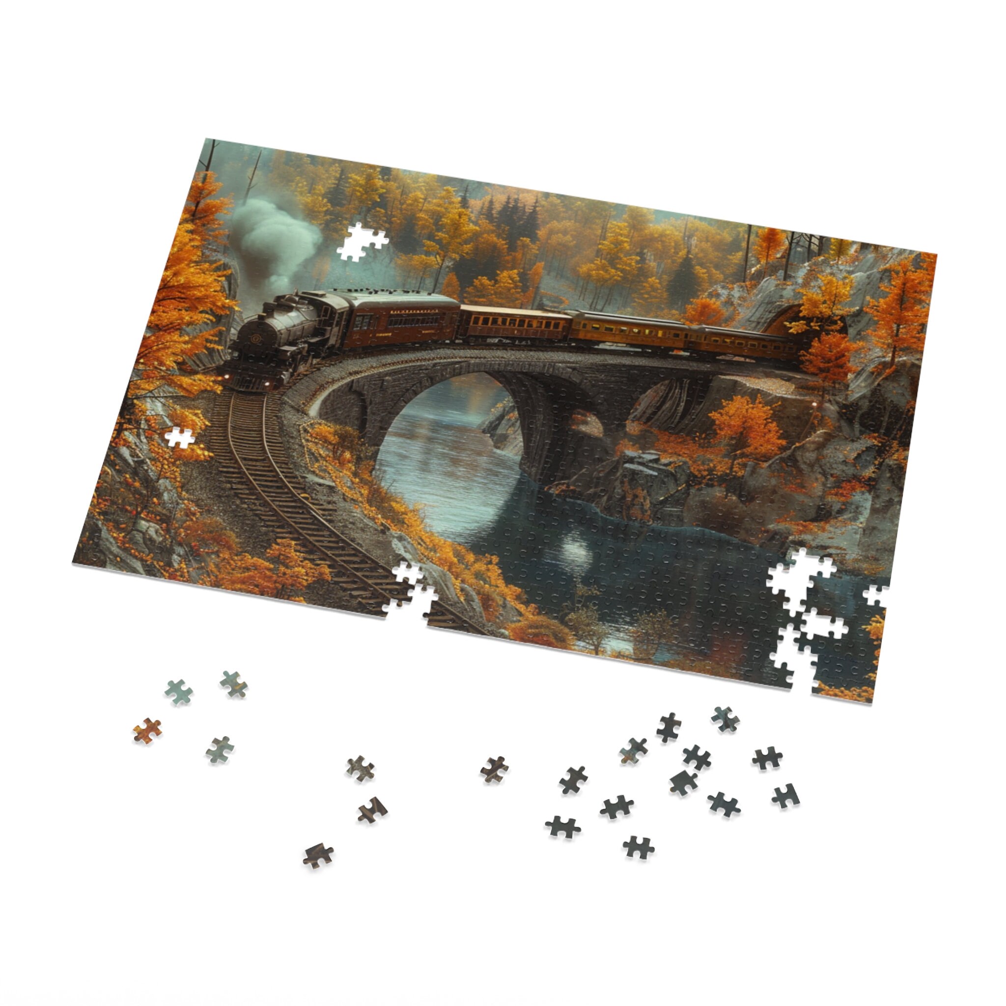 Steam Train Jigsaw Puzzle (252, 500,1000-piece) | Steam Train in the ...