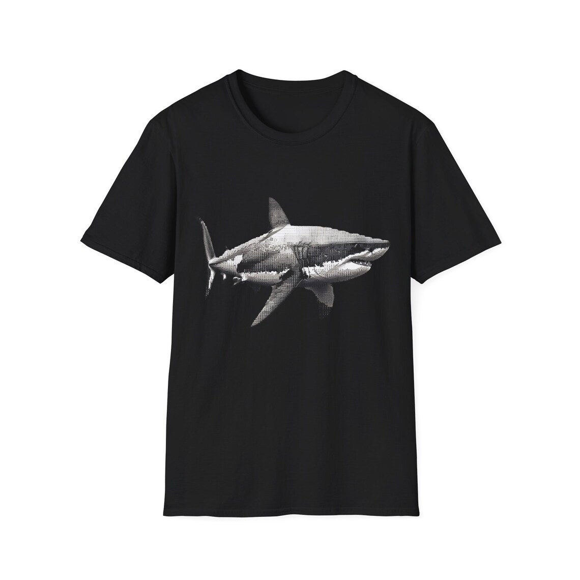 ASCII Art Shark T-shirt: Unisex Marine Life Tee - Etsy