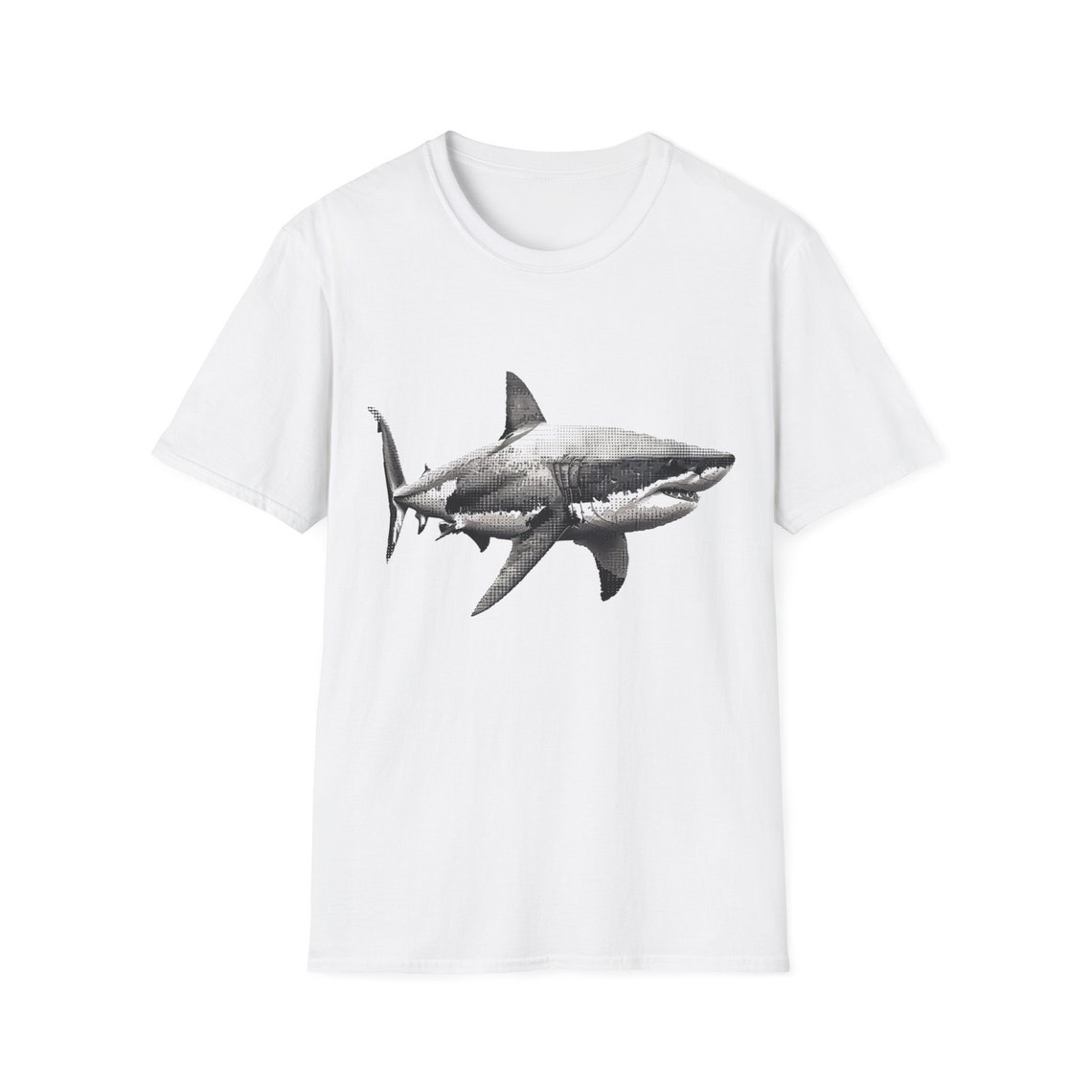 ASCII Art Shark T-shirt: Unisex Marine Life Tee - Etsy