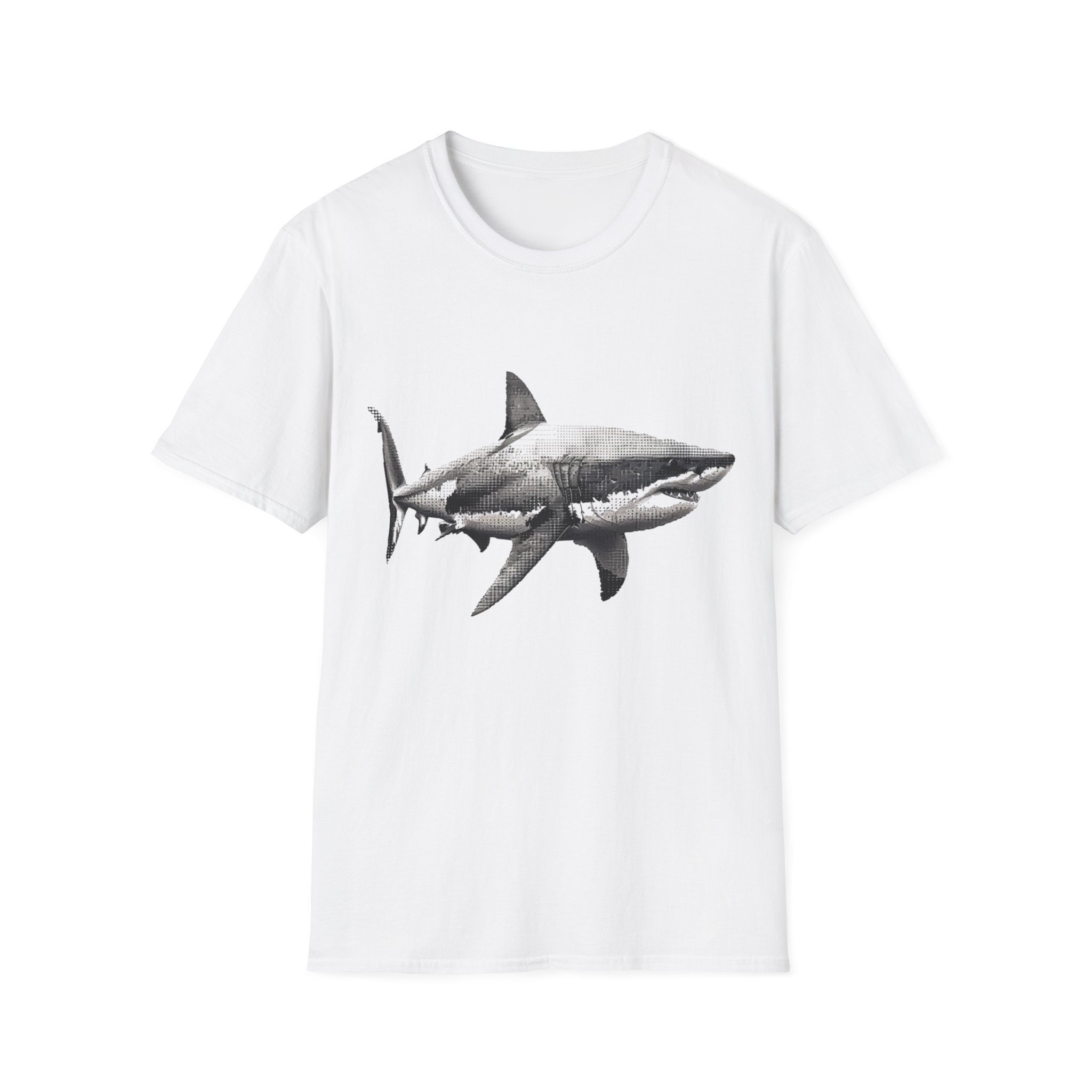 ASCII Art Shark T-shirt: Unisex Marine Life Tee - Etsy