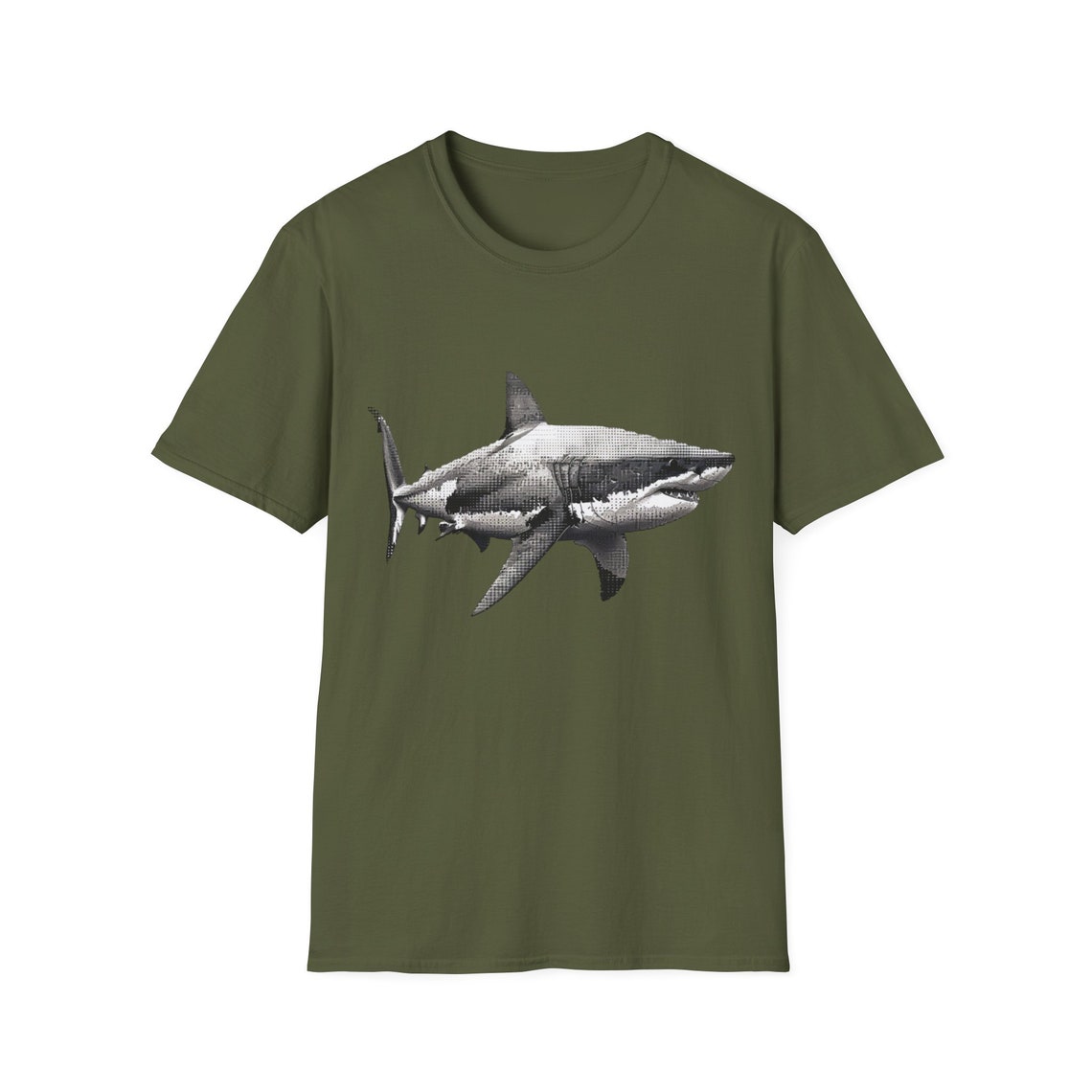 ASCII Art Shark T-shirt: Unisex Marine Life Tee - Etsy