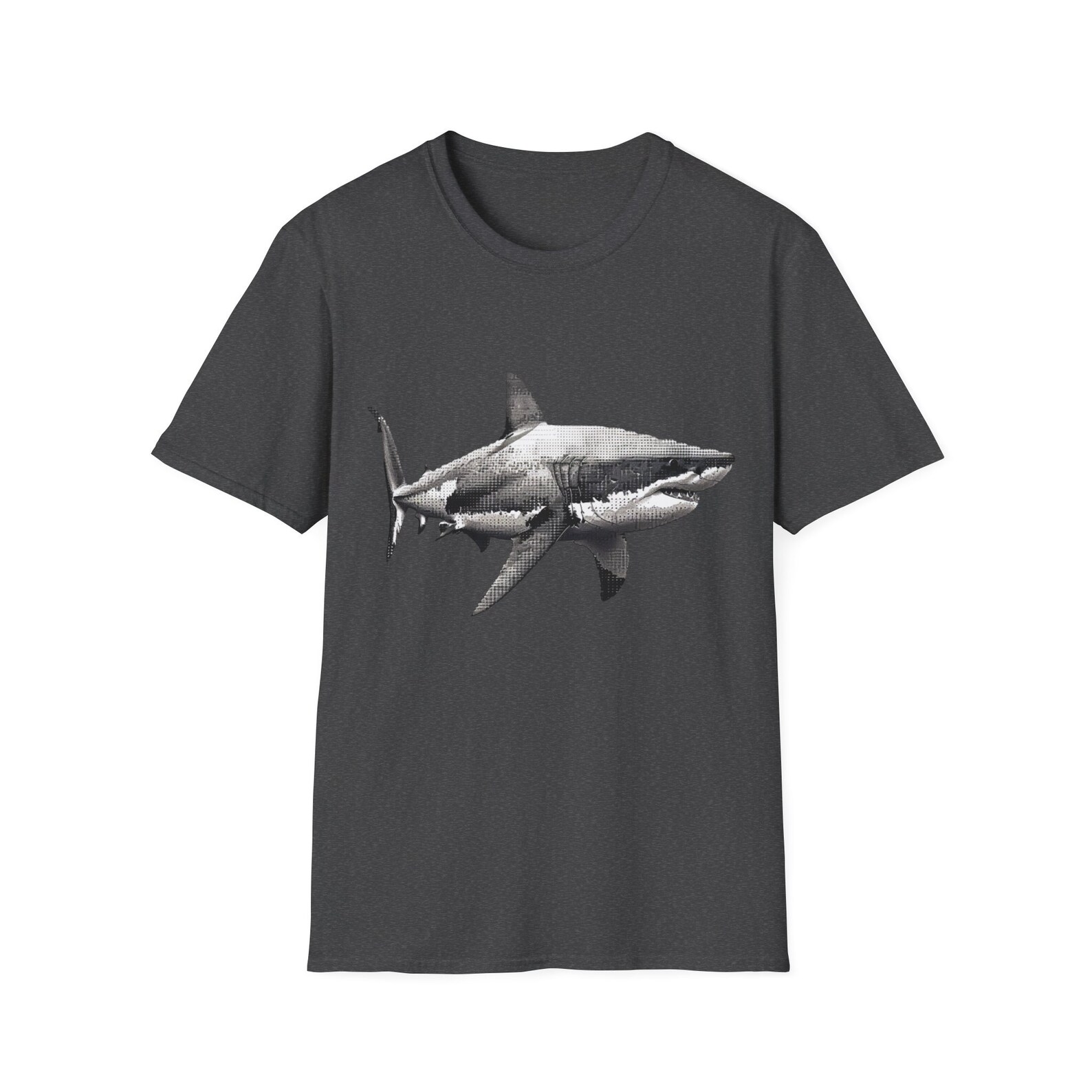 ASCII Art Shark T-shirt: Unisex Marine Life Tee - Etsy