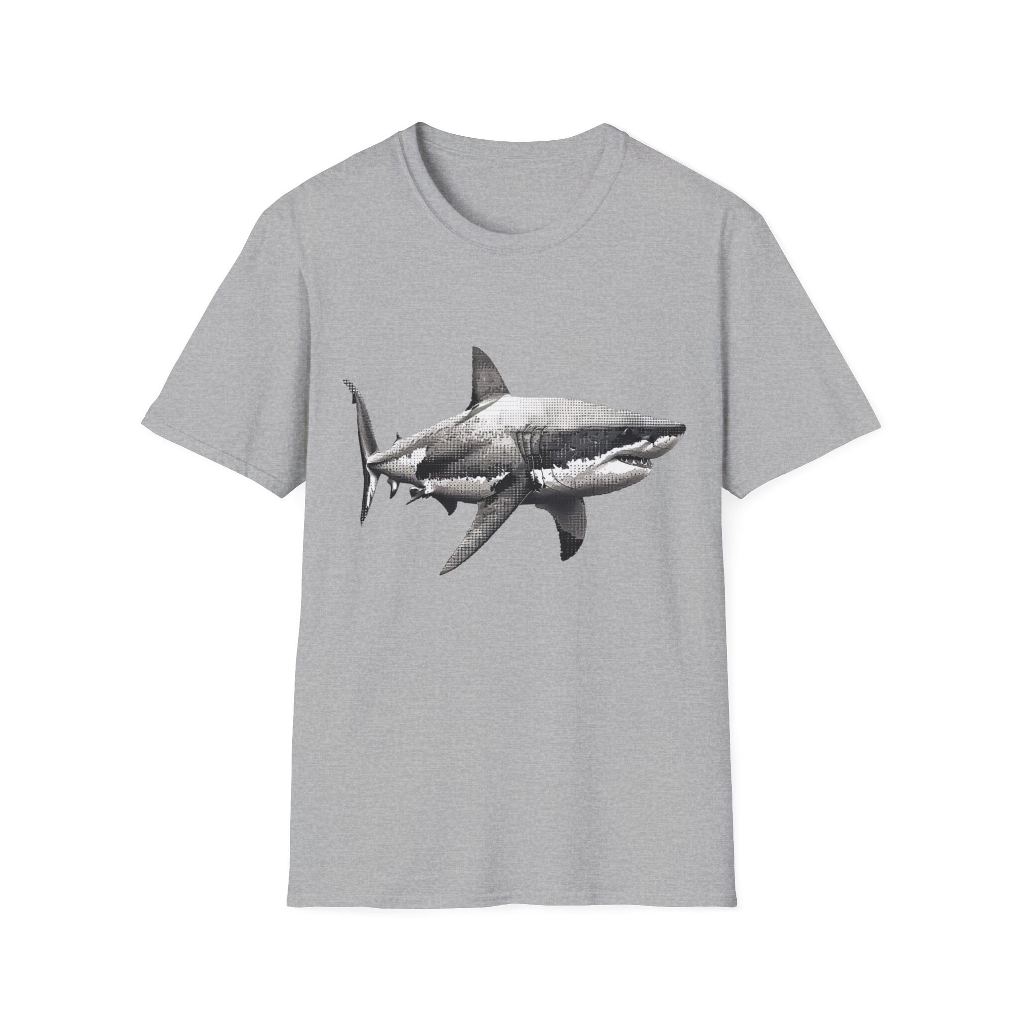 ASCII Art Shark T-shirt: Unisex Marine Life Tee - Etsy