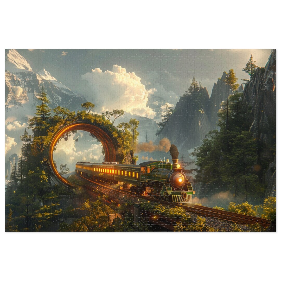 Steam Train Jigsaw Puzzle (252, 500,1000-piece) | Steam Train in the ...