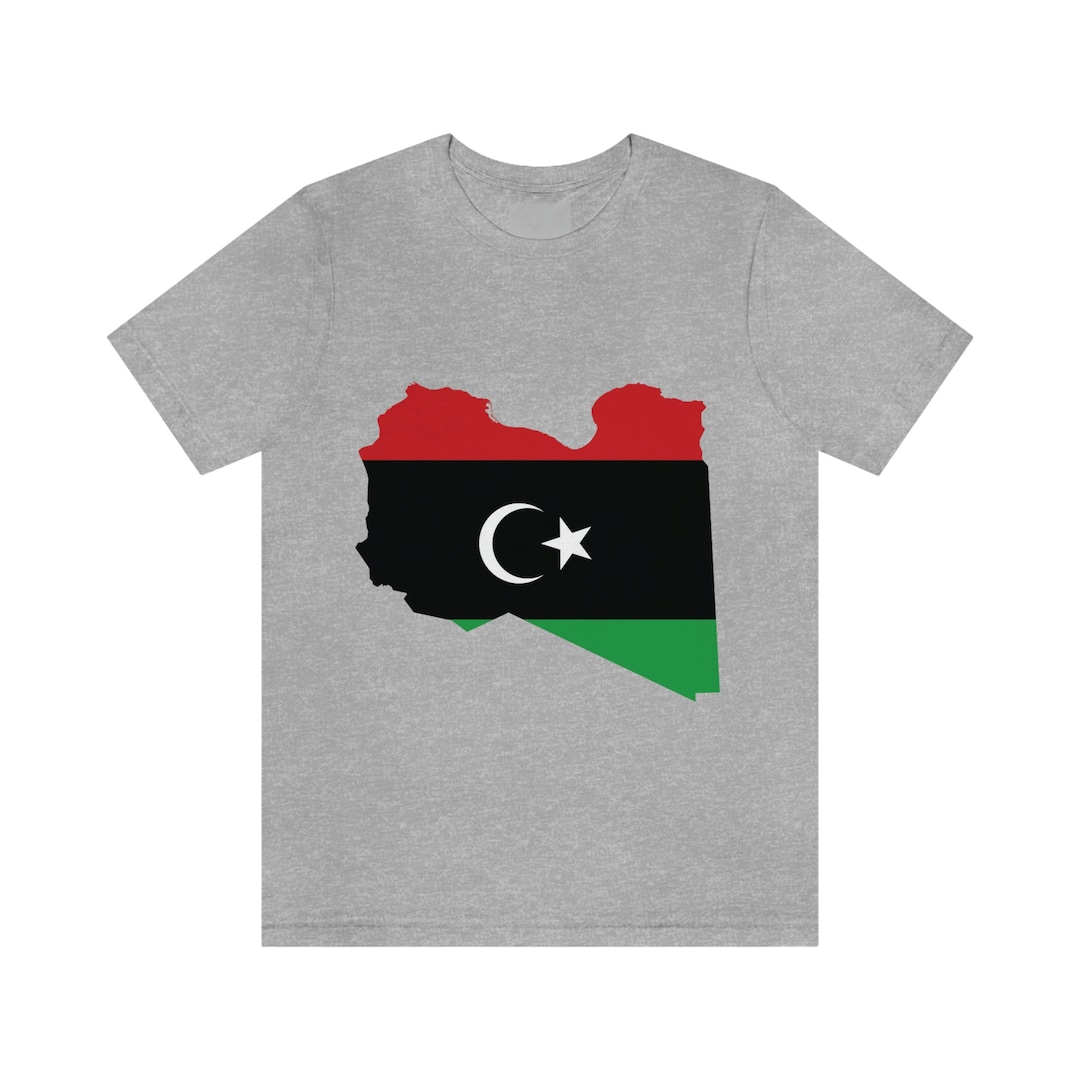 Libya Map T Shirt - Etsy