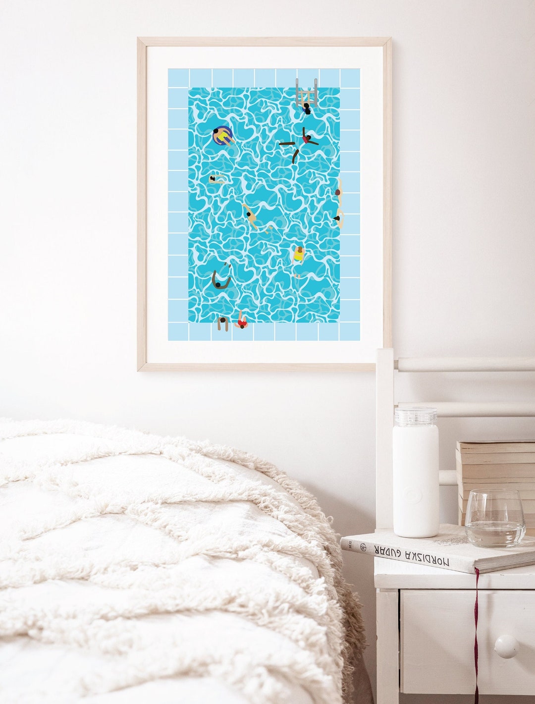 Pool Print, Wall Art, Graphic Print, DIGITAL DOWNLOAD - Etsy