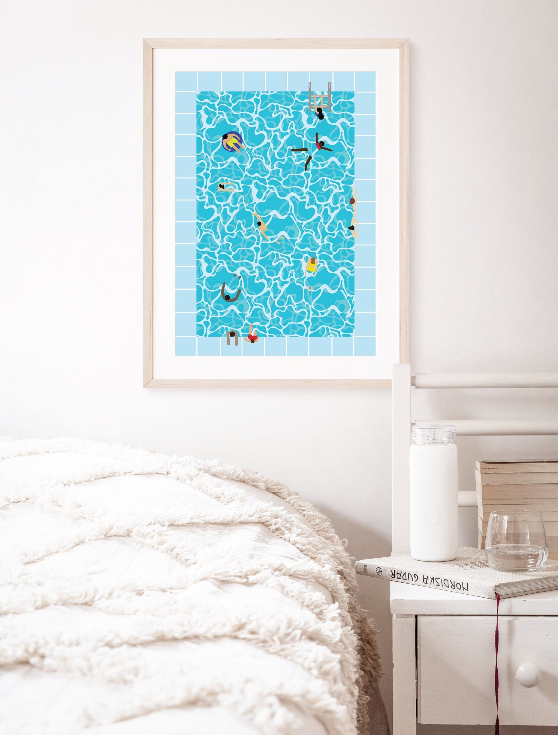 Pool Print, Wall Art, Graphic Print, DIGITAL DOWNLOAD - Etsy