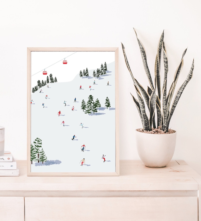 Ski Print, Wall Art, Graphic Print, DIGITAL DOWNLOAD - Etsy