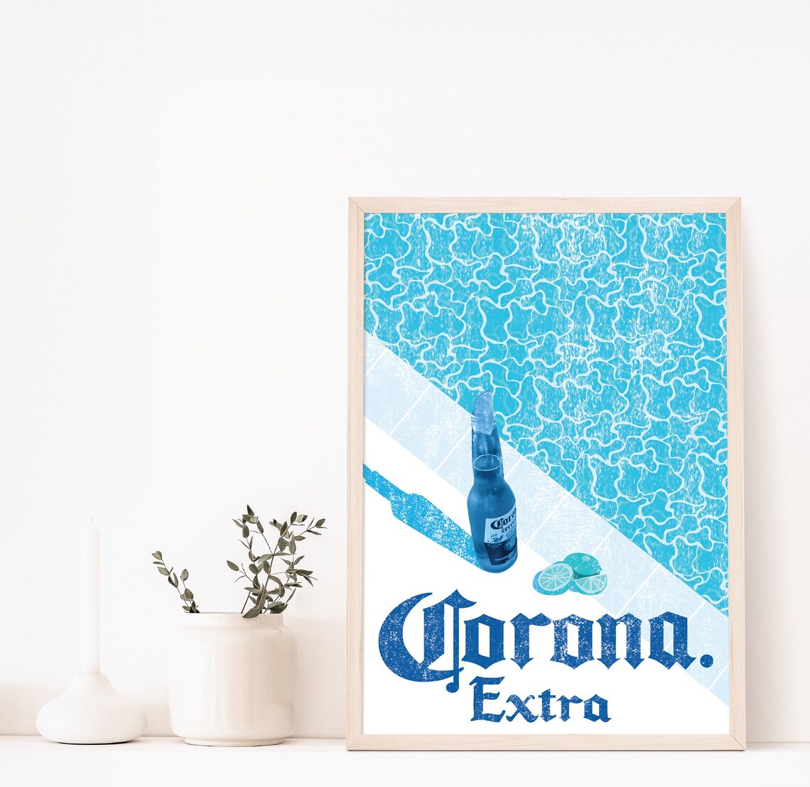 Alcohol Print, Corona Extra Bar Cart Print, Wall Art, DIGITAL DOWNLOAD ...