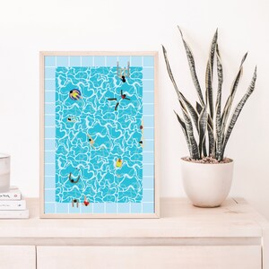 Pool Print, Wall Art, Graphic Print, DIGITAL DOWNLOAD - Etsy