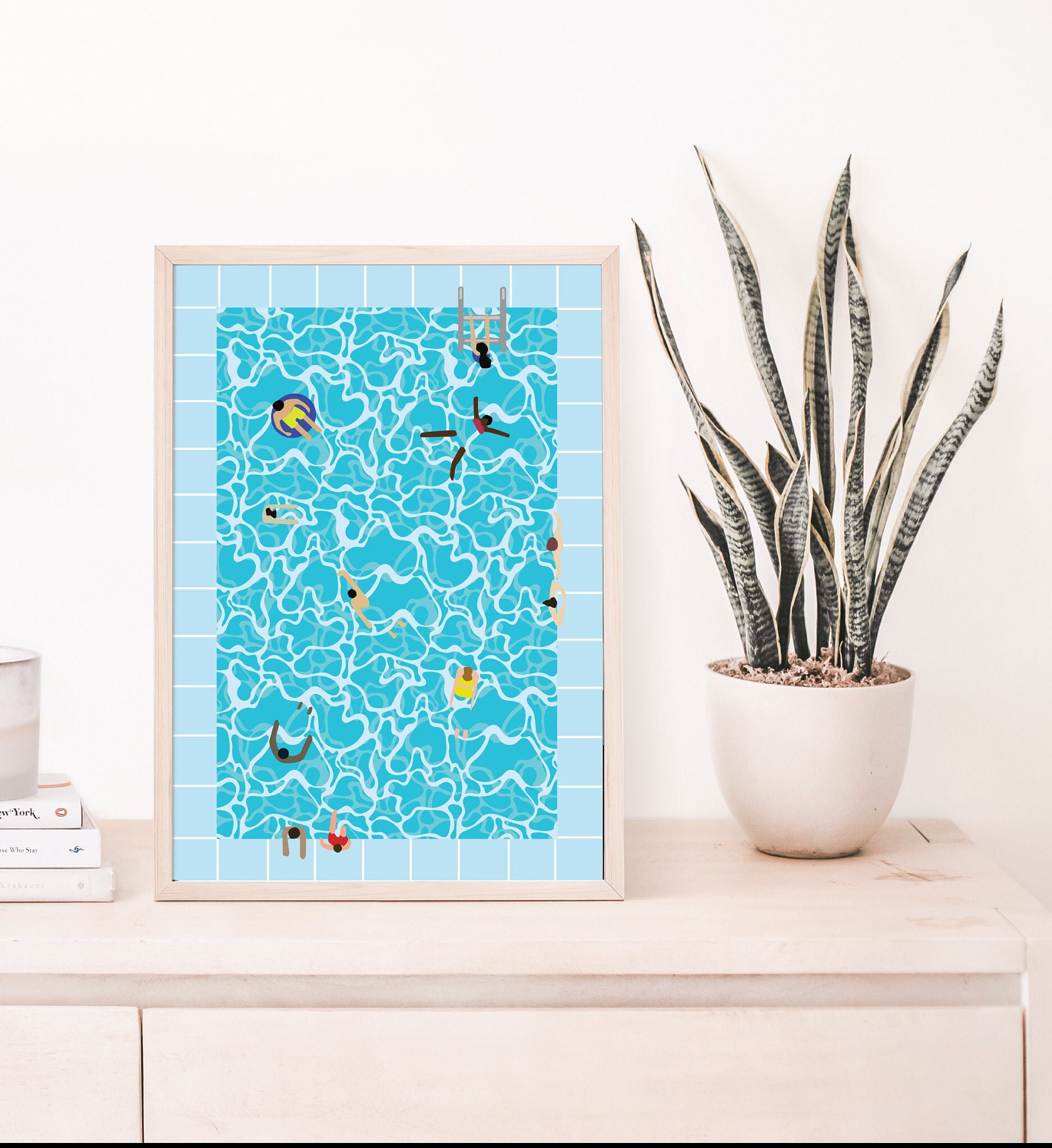 Pool Print, Wall Art, Graphic Print, DIGITAL DOWNLOAD - Etsy