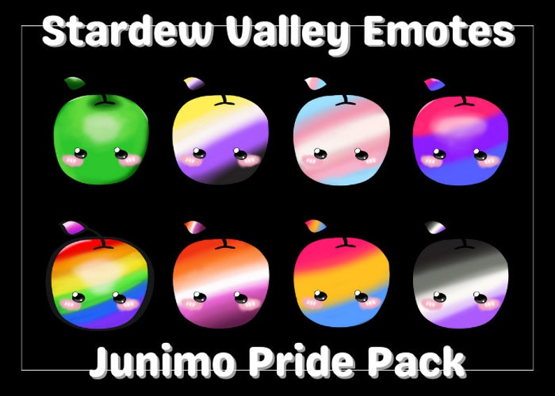 Stardew Valley Junimo Pride Emote Pack - Etsy