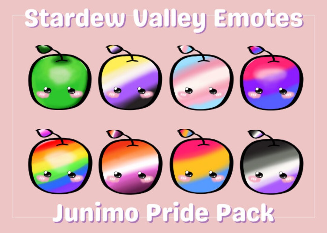 Stardew Valley Junimo Pride Emote Pack - Etsy
