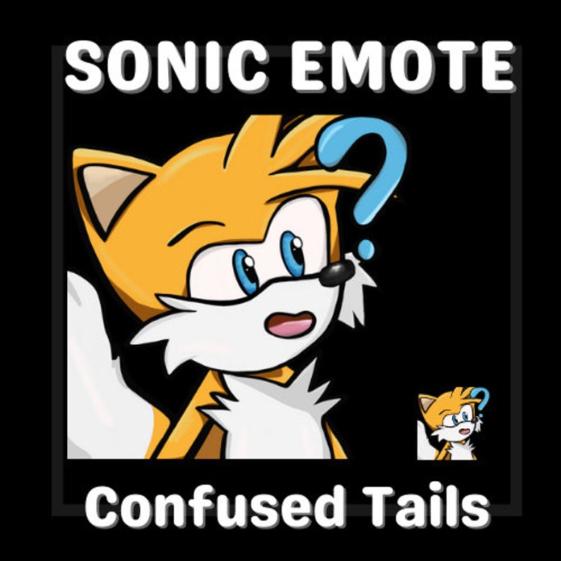 Sonic Confused Tails Twitch Emote - Etsy