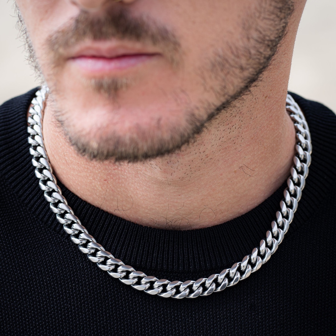 Mens Jewelry Cuban Chain - 3mm, 5mm, 7mm, 10mm, 12mm - Etsy