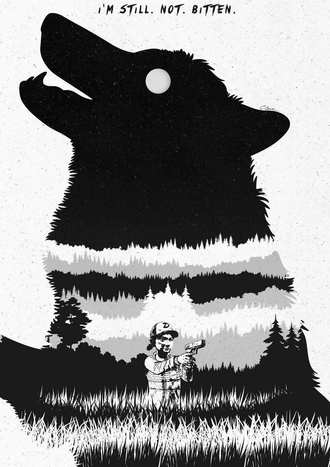 The Walking Dead Clementine Print A3 Digital Download Etsy