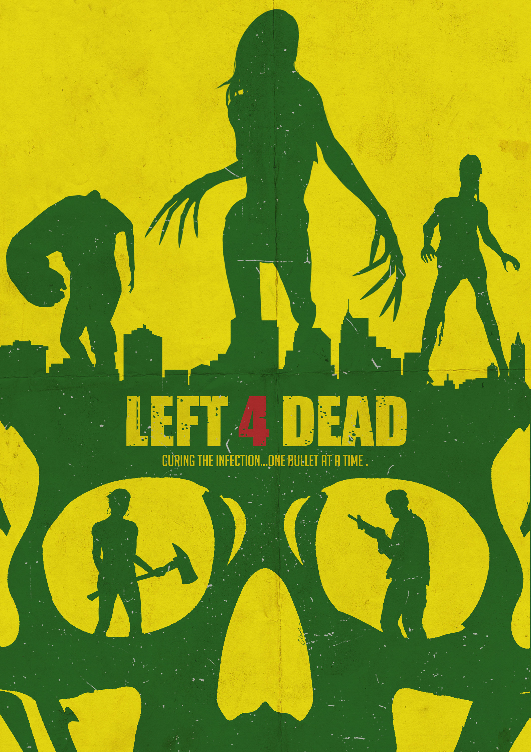 Left 4 Dead Skull Print/poster - A3 - Digital Download - Etsy