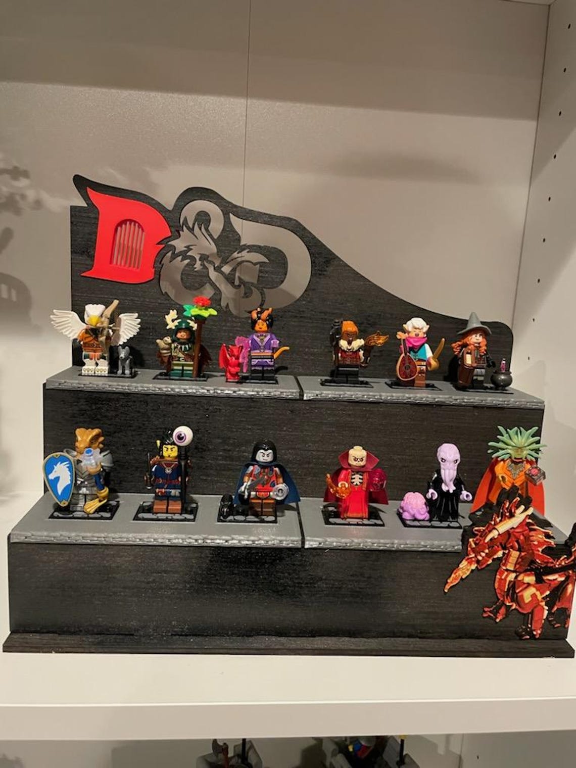 Lego Minifig Display, Lego Dungeons and Dragons, D&D, Minifig, Lego ...