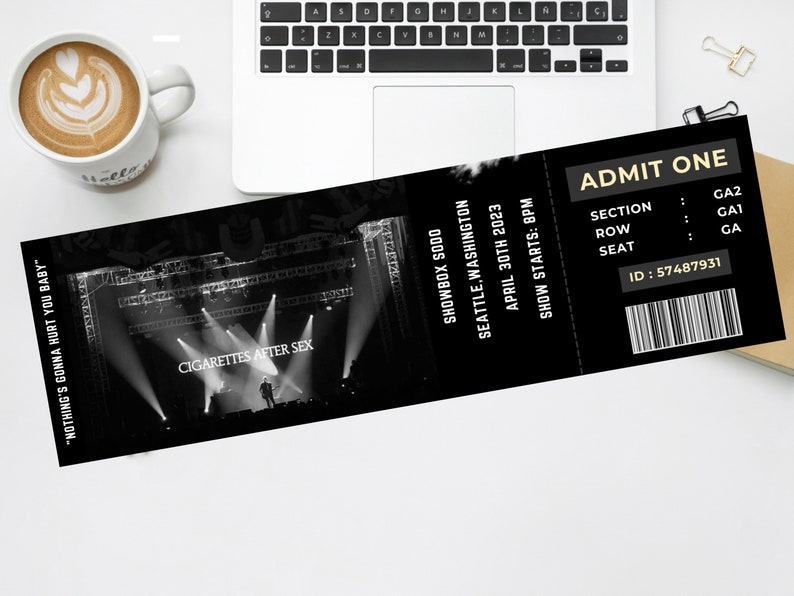 Cigarettes After Sex 2023 North American Concert Ticket Etsy