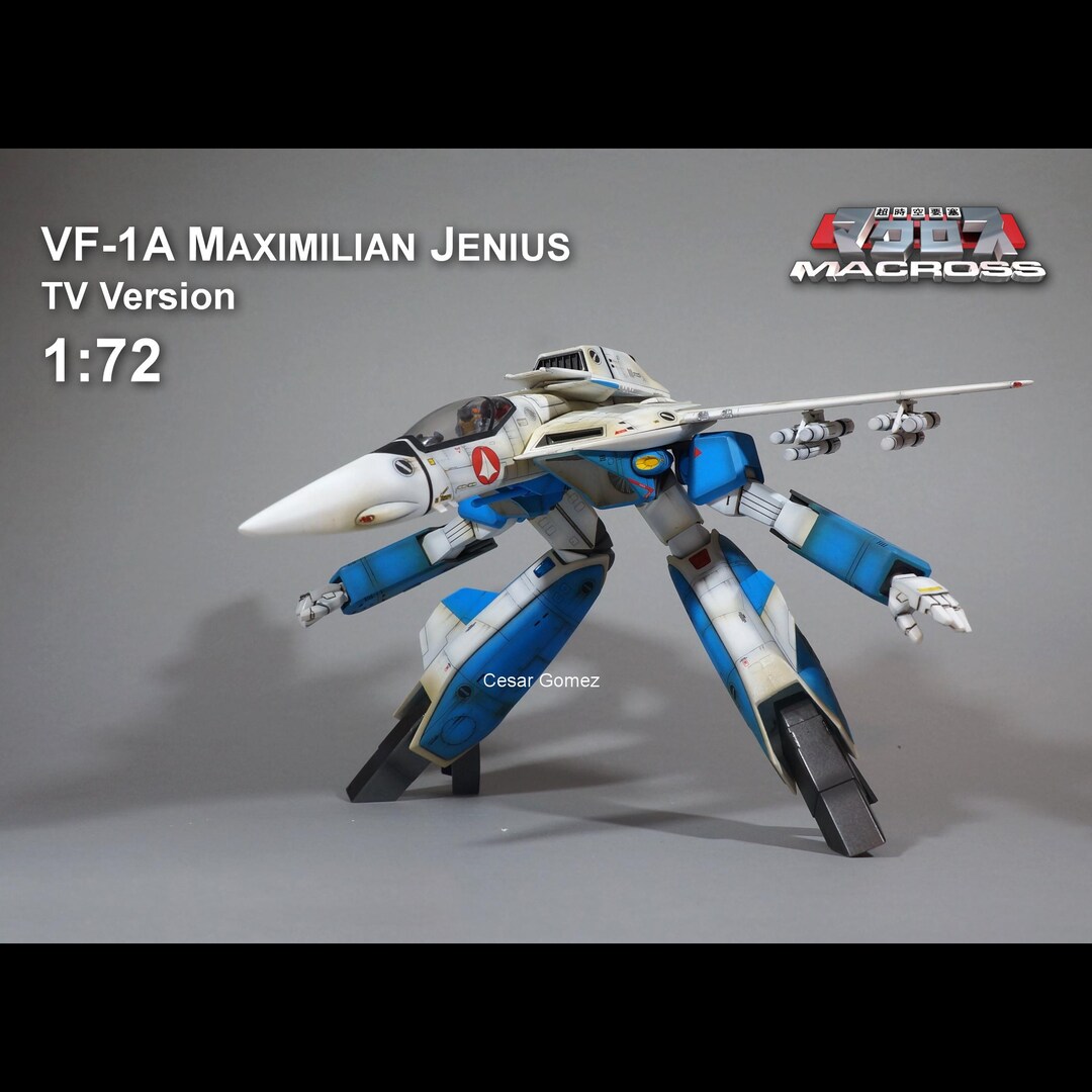 Custom Robotech 1/72 VF-1A Gerwalk Maximilian Jenius TV Version Macross ...