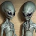 BIG 1/6 Grey Alien Figure Roswell Area 51 S4 UFO Pilot Model Retro Sci ...