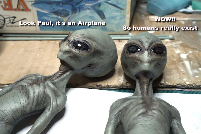 BIG 1/6 Grey Alien Figure Roswell Area 51 S4 UFO Pilot Model - Etsy