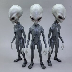 BIG 1/6 Jumpsuit Grey Alien Figure Roswell Area 51 UFO Pilot Model ...