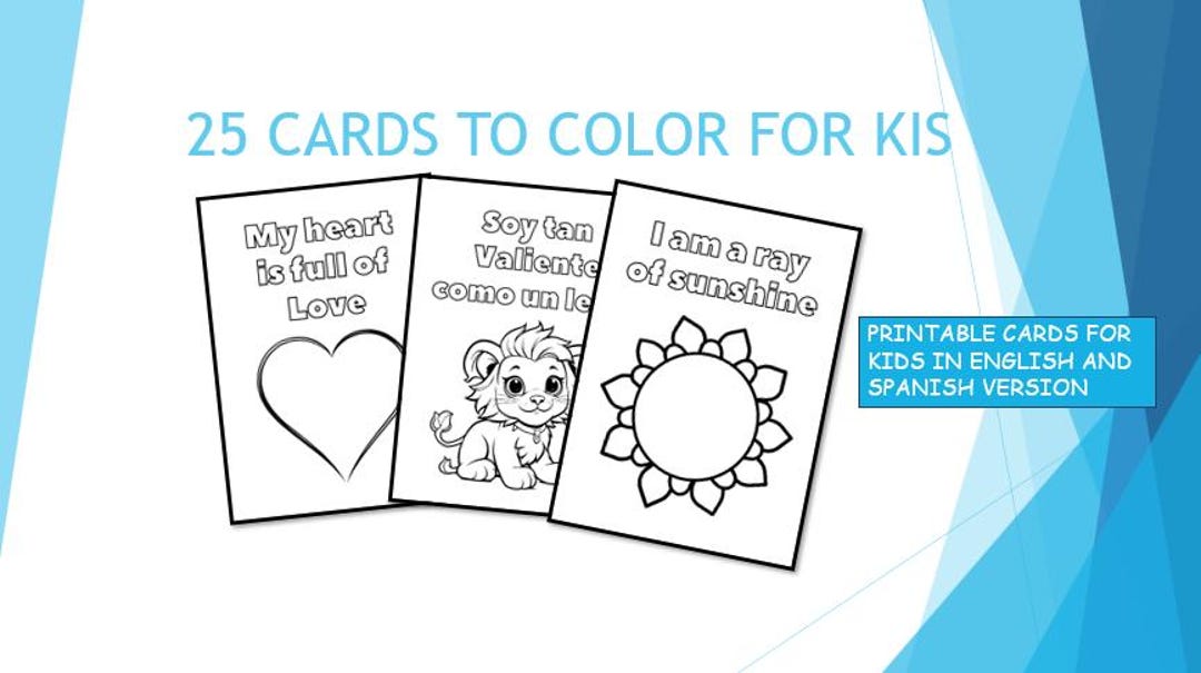 Tarjetas De Afirmación Para Colorear Para Niños/ Positive Affirmation ...