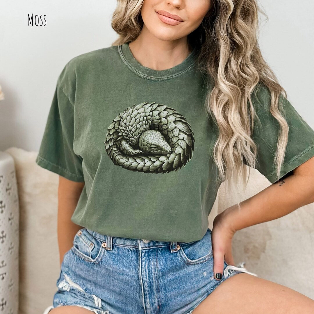 Unisex Sleepy Pangolin Shirt Comfort Colors Pangolin Nature Shirt ...