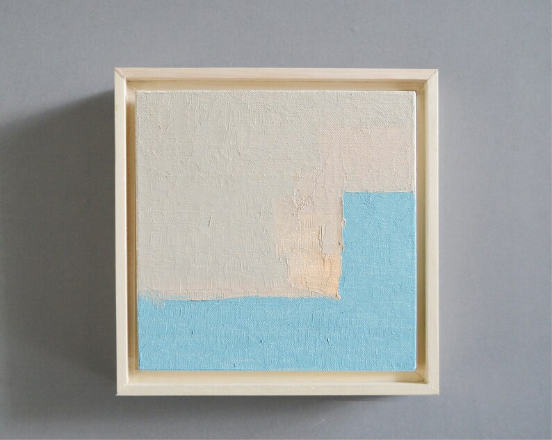 Original Small Abstract Painting Framed One of a Kind Oil on - Etsy