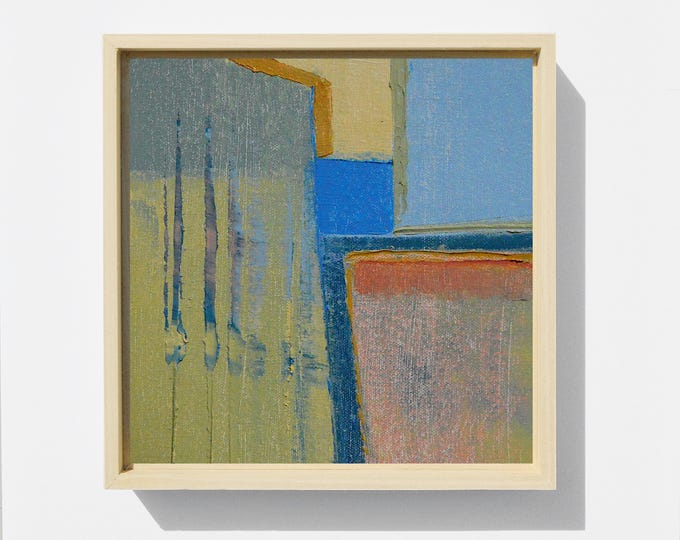 Original Small Abstract Oil Painting, One of a Kind Textured Framed ...