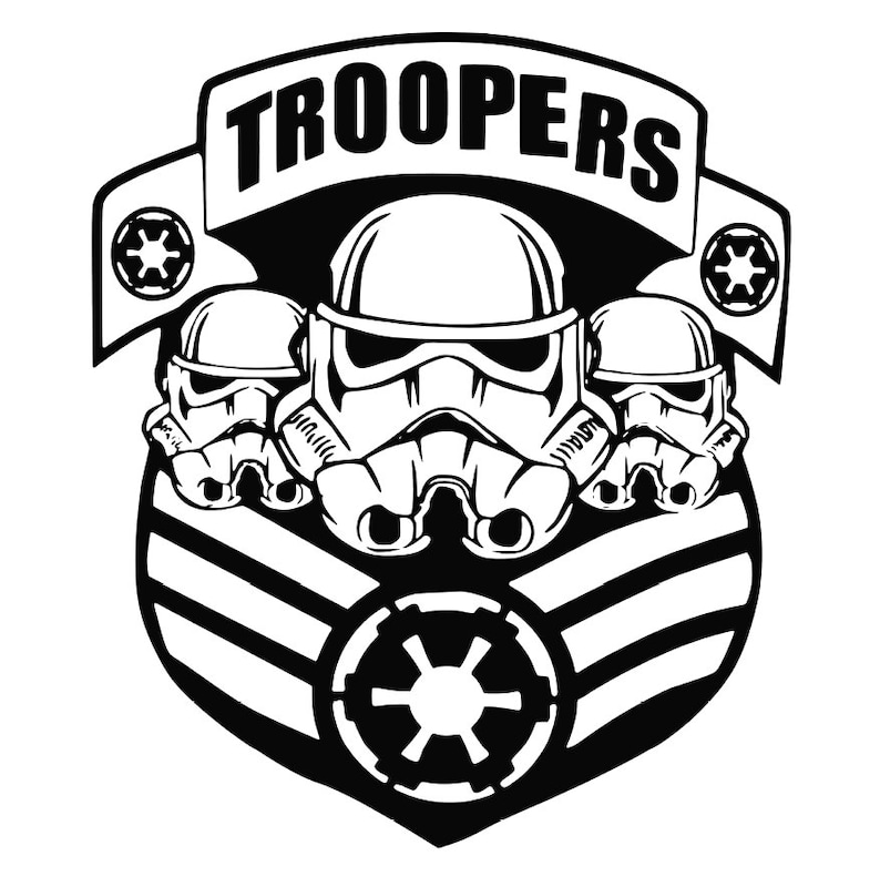 Plotter Svg Cricut Star Wars Stormtrooper Emblem Template - Etsy