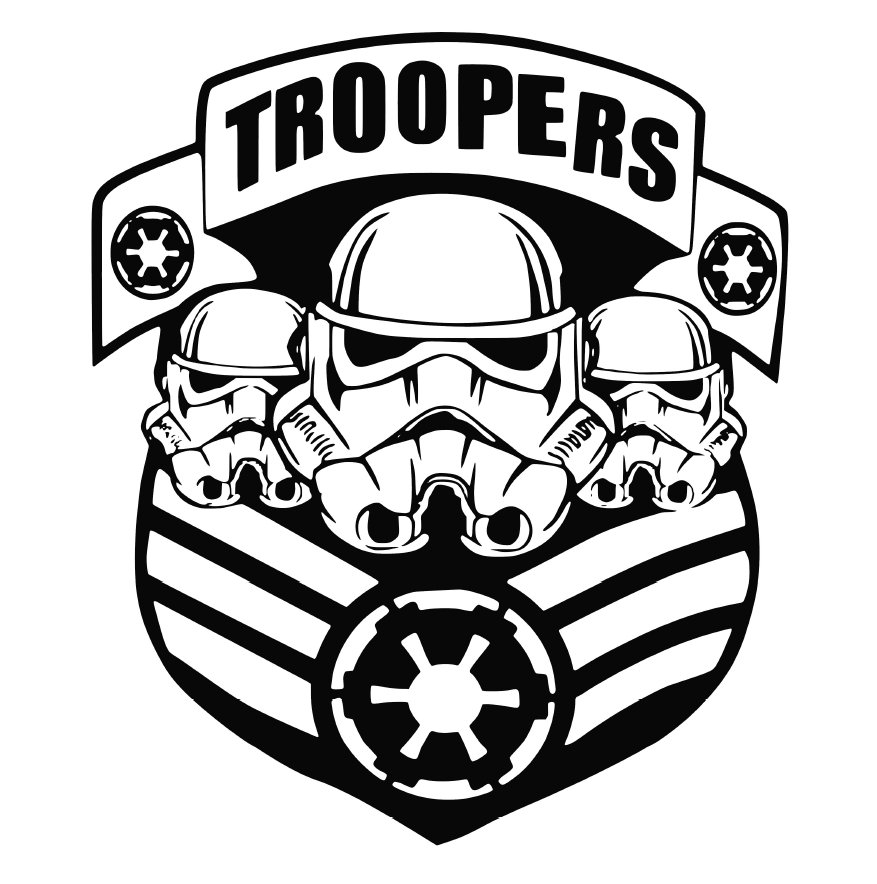 Plotter Svg Cricut Star Wars Stormtrooper Emblem Template - Etsy