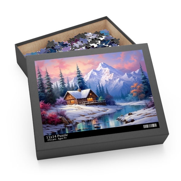 Scenic Cabin Puzzle - Etsy