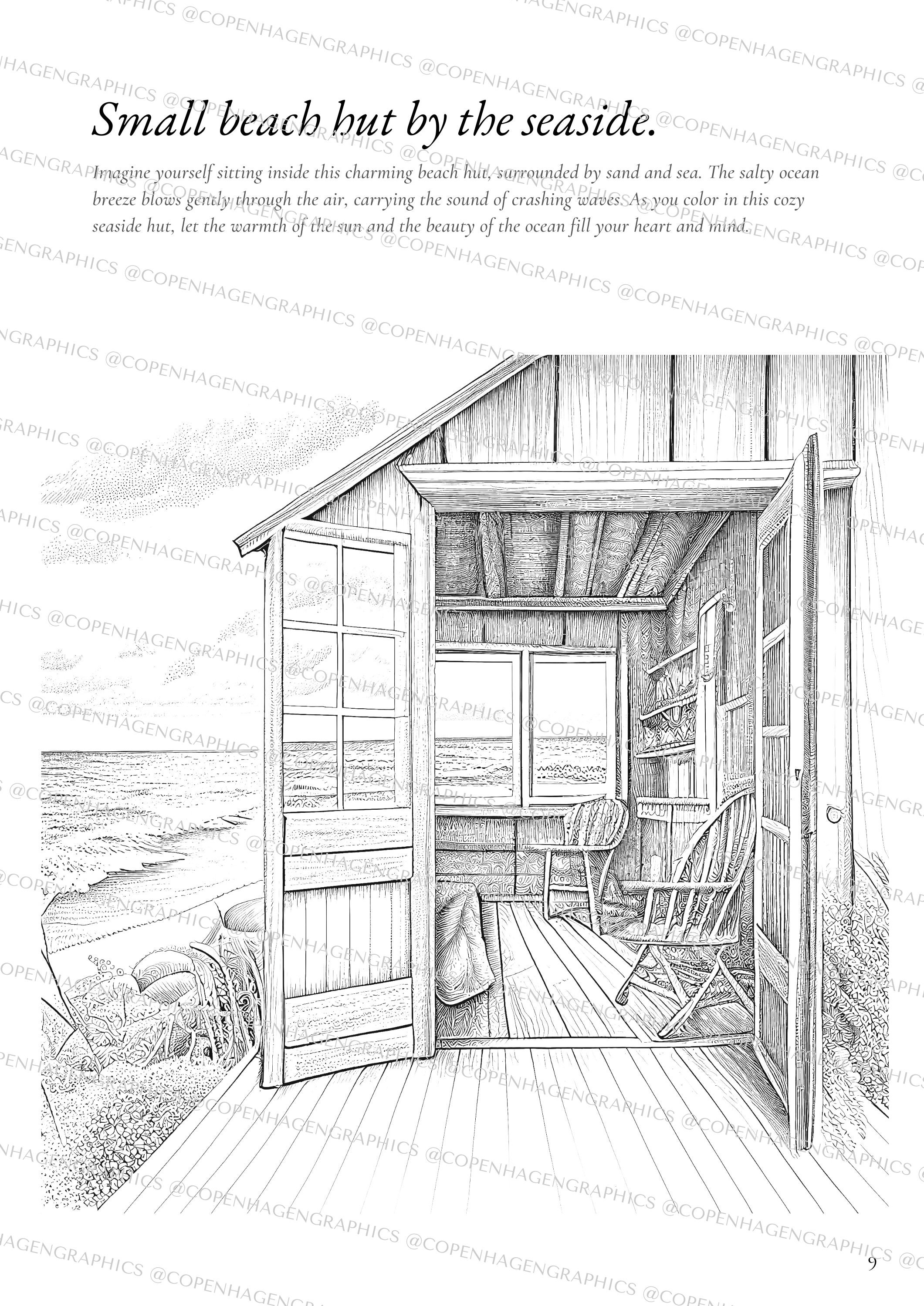 Coloring Book 18 Dreamy Cabins Adult Coloring Book coloring Book Pdf ...